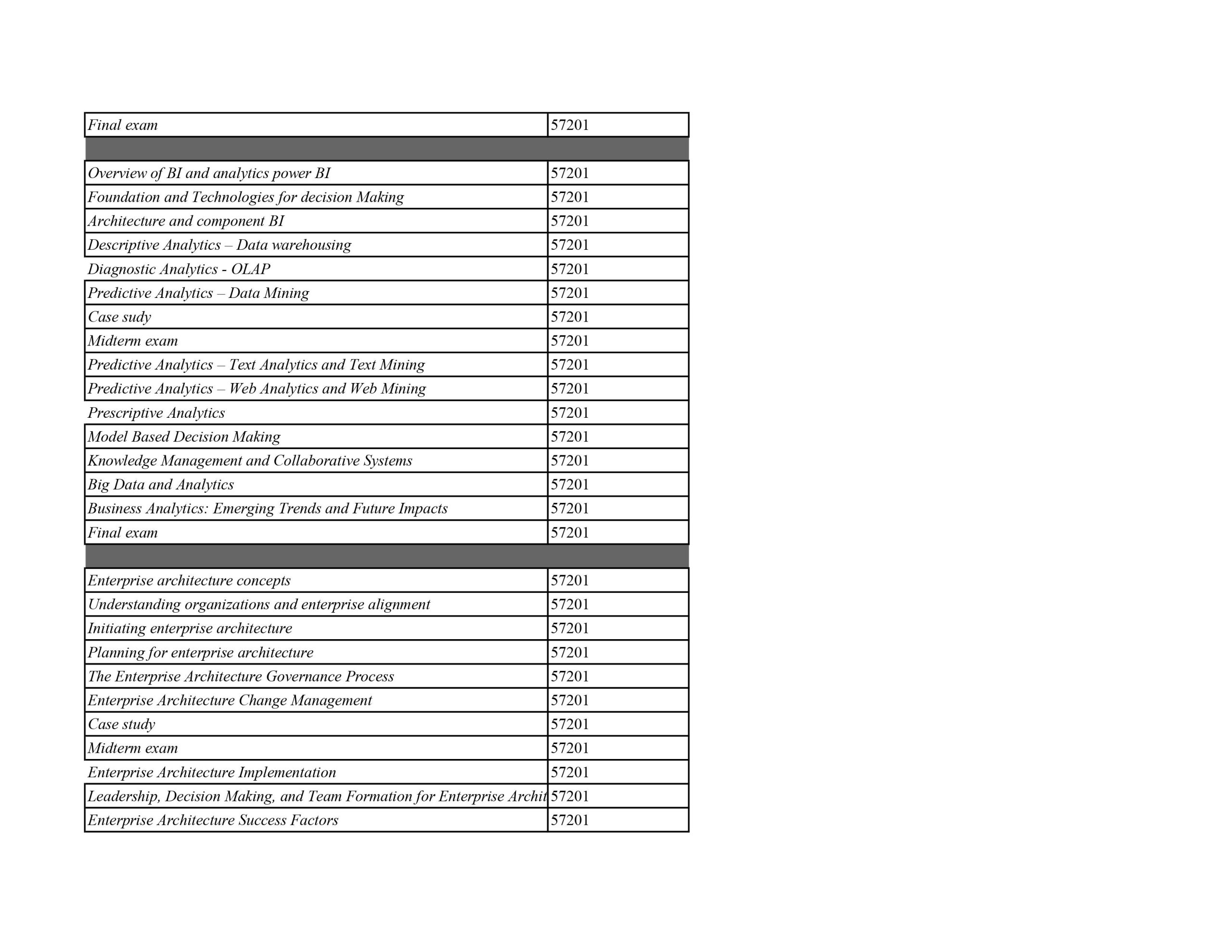 Syllabus - Bachelor Information System